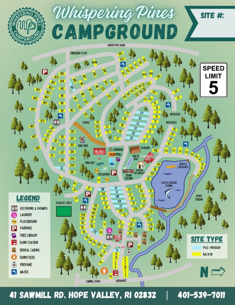 Sitemap – Whispering Pines Campground
